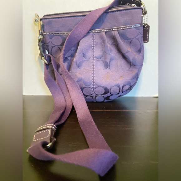 Coach | Bags | New Coach Signature Pleated Swingpack Bag In Royal ...